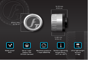 FOBO Bike 2 TPMS bandenspanning meetsysteem voor driewieler